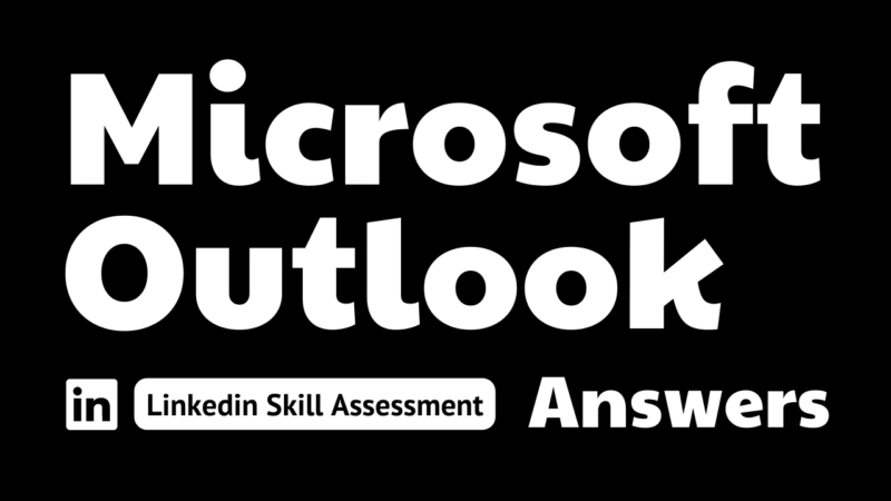 microsoft outlook linkedin quiz answers - Theanswershome